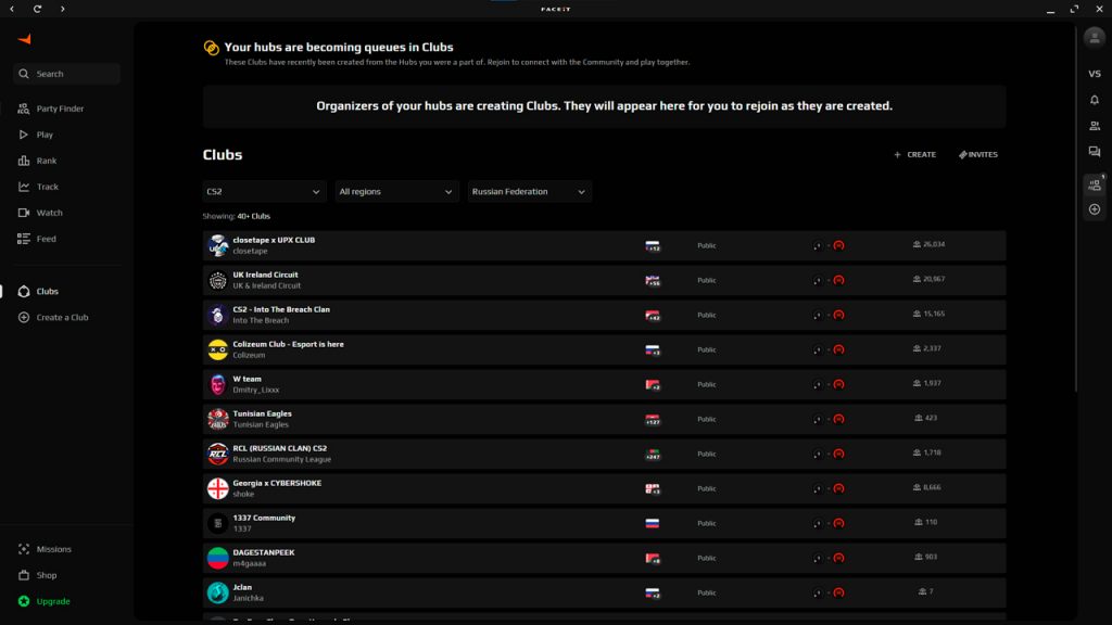 FACEIT 2.0 Update: All Changes & Features