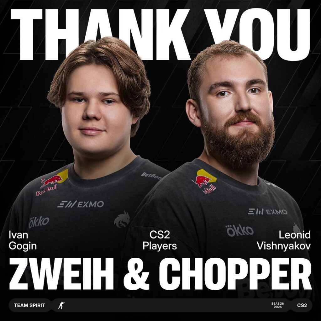 Team Spirit reshuffle CS2 roster after Budapest Major 2025