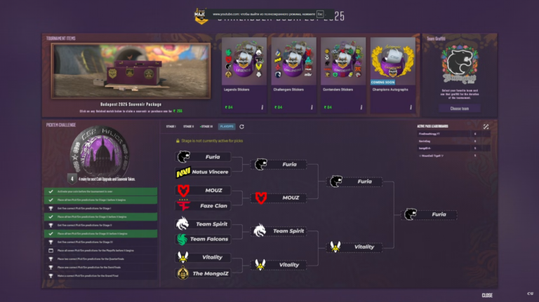 Best Pick’Ems Predictions for StarLadder Budapest Major 2025